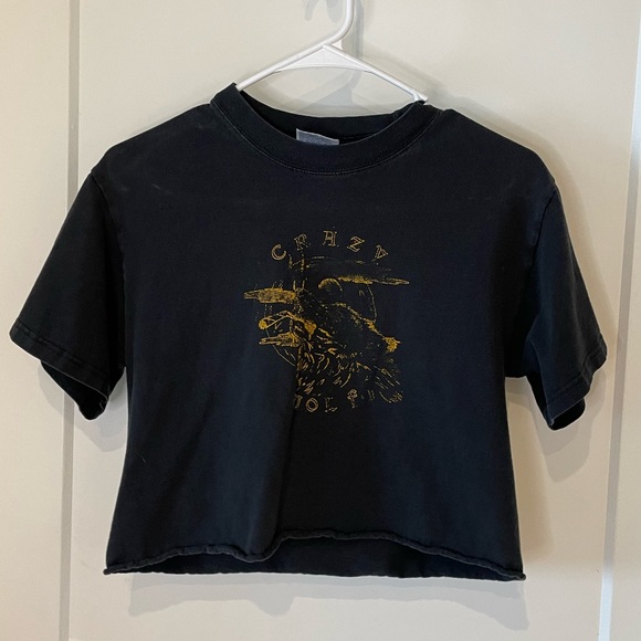 Tops | Retro Rocker Cropped Tee | Poshmark